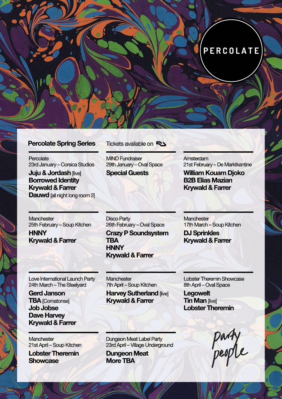 Percolate announce Spring 2016 season | Music News | Crack Magazine