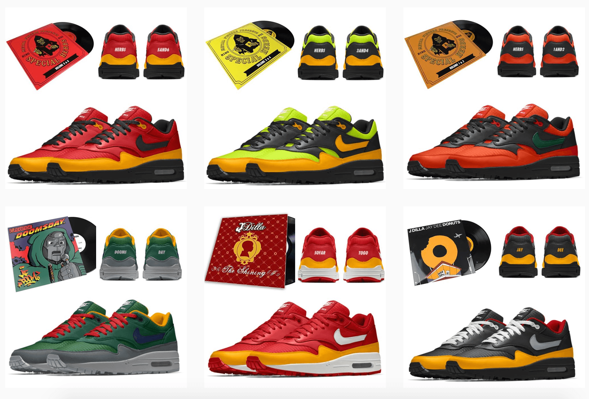 Check out these Air Max 1s inspired by hip-hop album covers