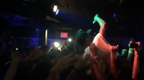 Watch Frank Ocean stage dive at a Tyler, the Creator show