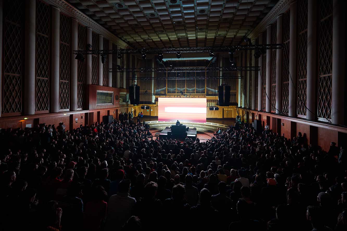 Alva Noto's Funkhaus show was an immersive barrage on the senses